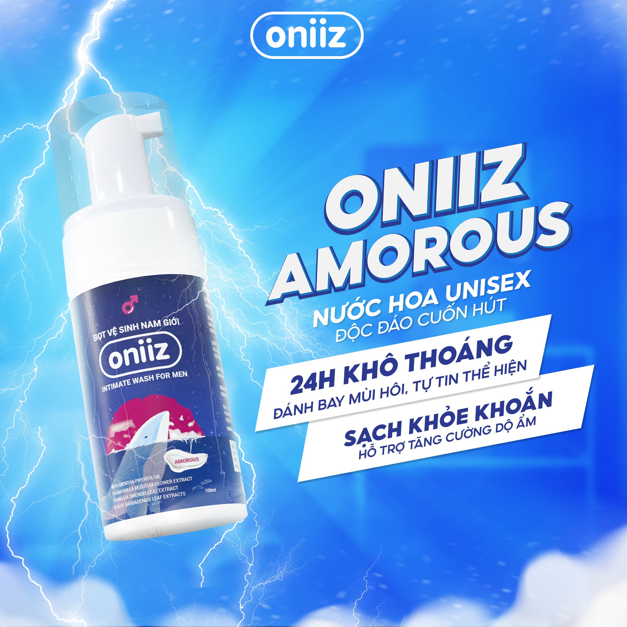 Bọt Vệ Sinh Nam Giới Oniiz Hương Cuốn Hút Amorous 100ml – Oniiz Store